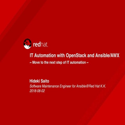 IT Automation with OpenStack and Ansible/AWX | PDF