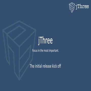 jThree community kickoff | PPT