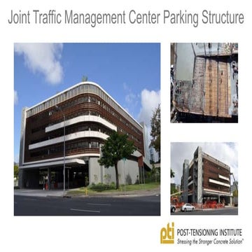 Joint Traffic Management Center Parking Structure | PPTX