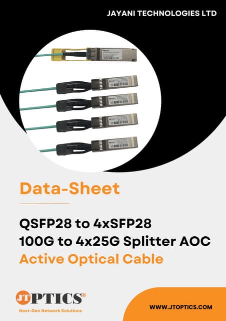 800G DAC Direct Attached Cable Data Sheet By JTOPTICS | PDF | Computer ...