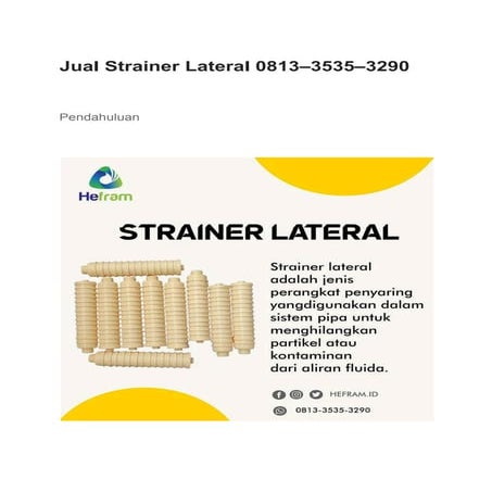 Jual Strainer Lateral 0813–3535–3290.pdf