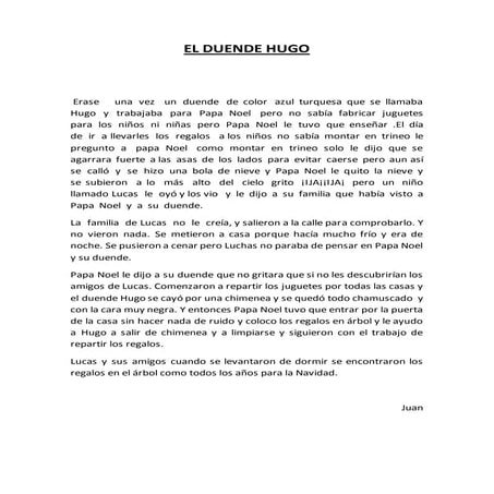 El Duende Hugo | DOCX