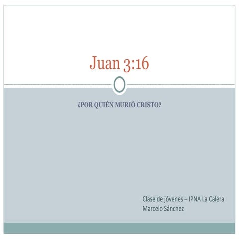 Juan 3.16