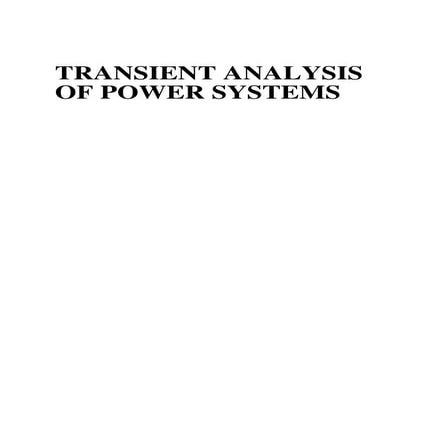 [Juan Martinez] Transient Analysis of Power Systems.pdf