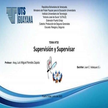 ANALISIS SOBRE LA SUPERVISION Y SUPERVISAR | PPTX