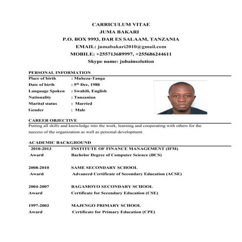 Juba cv | PDF