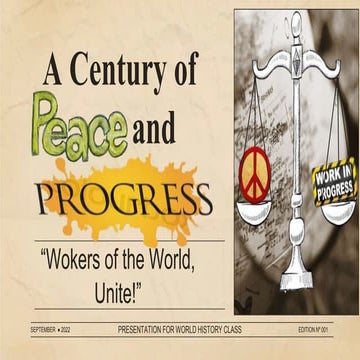 a century of peace and progress | PPTX