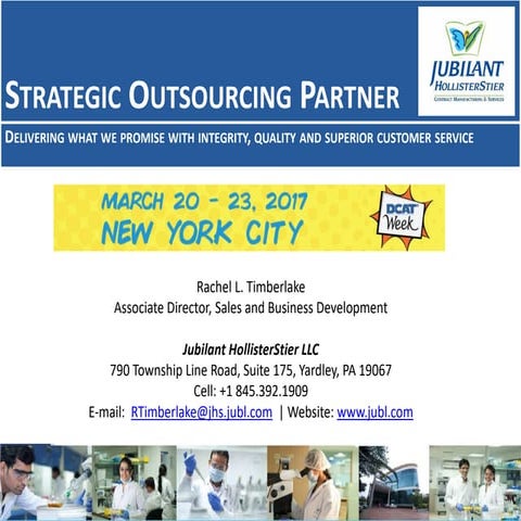 Jubilant Pharma Capabilities Presentation | PDF