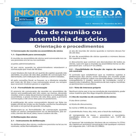 Jucerja 53 ata de reuniao | PDF