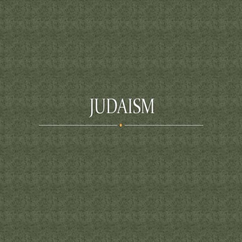 Judaism | PPTX