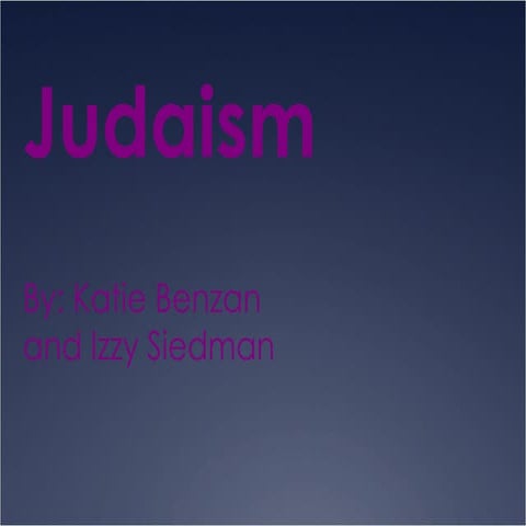 Judaism and its symbols | PPTX