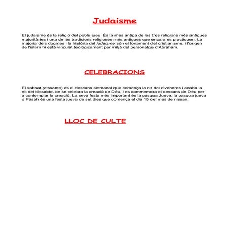 Judaisme | ODT