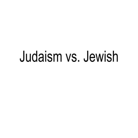 Judaism ending | PPTX