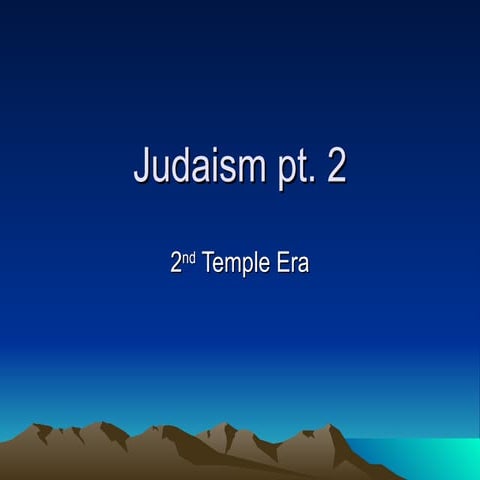 Judaism Pt 2 | PPT