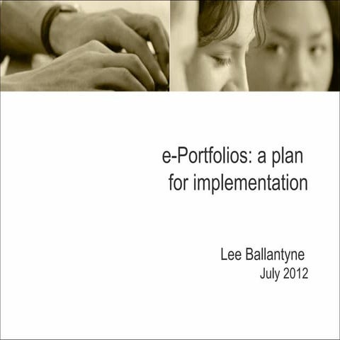 e-Portfolio Implementation | PPT