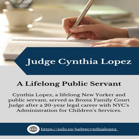 Judge Cynthia Lopez - A Lifelong Public Servant | PDF