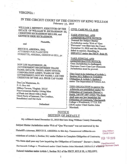 Circuit Court Judge Jeffrey W Shaw Lawsuit Update | PDF