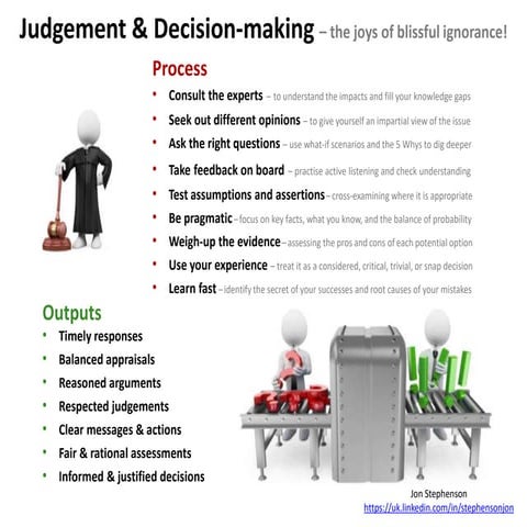 Judgement & Decision-making - the joys of blissful ignorance!.pptx
