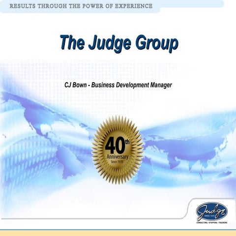 Judge Overview | PPT