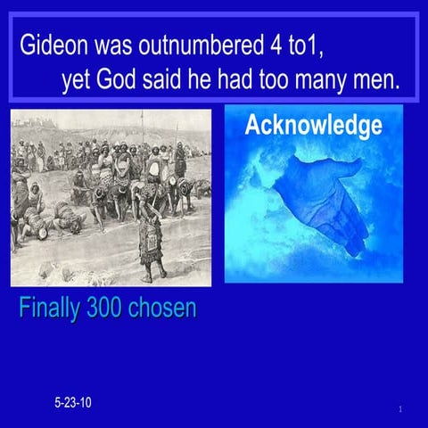 The Story Of Gideon | PPT