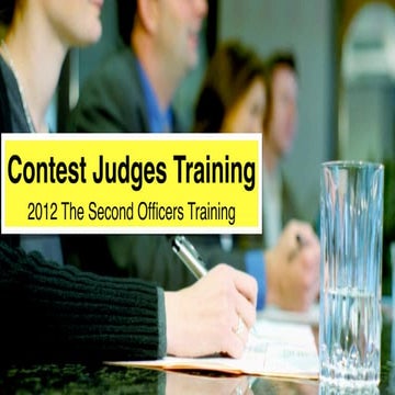 Judge training | PPT