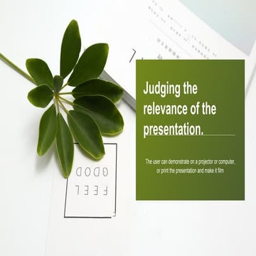 Judging the relevance and the truthfulness of a piece | PPT