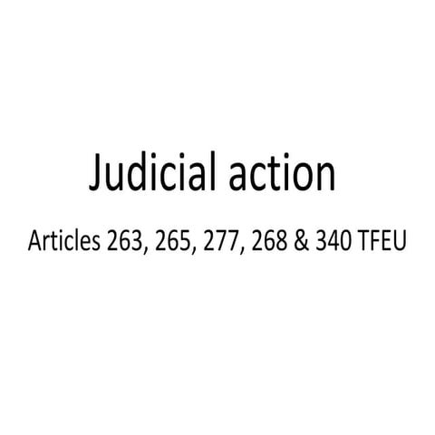 Judicial action | PPT