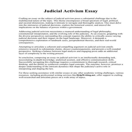 Judicial Activism Essay.pdf