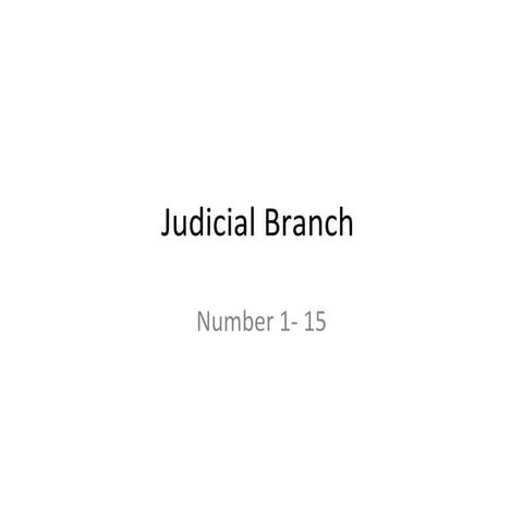 Judicial branch quiz | DOC