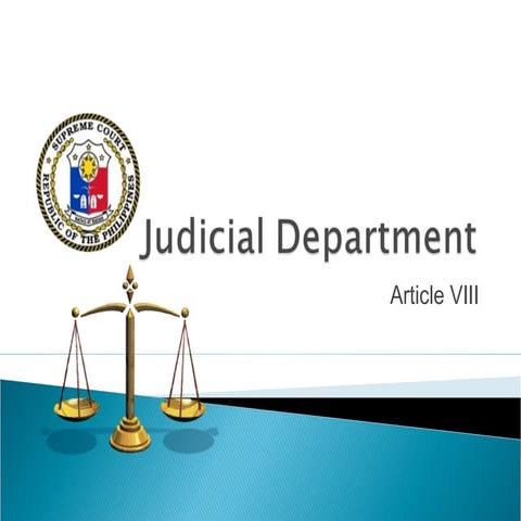 THE JUDICIAL BRANCH OF THE PHILIPPINE GOVERNMENT | PPTX