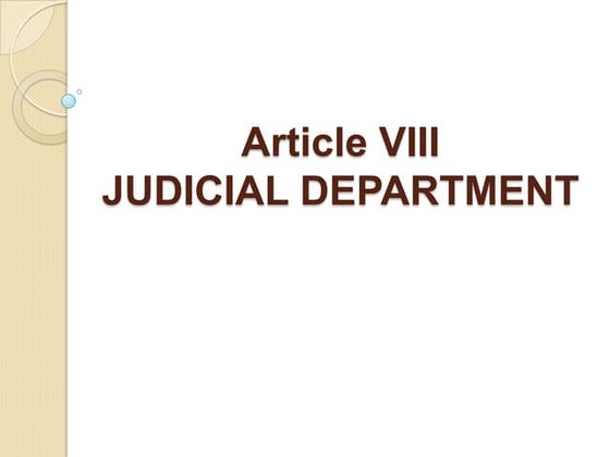 Judicial branch of the philippines | PPTX
