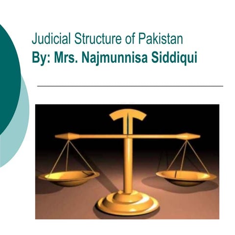 Judicial Structure Of Pakistan | PPT