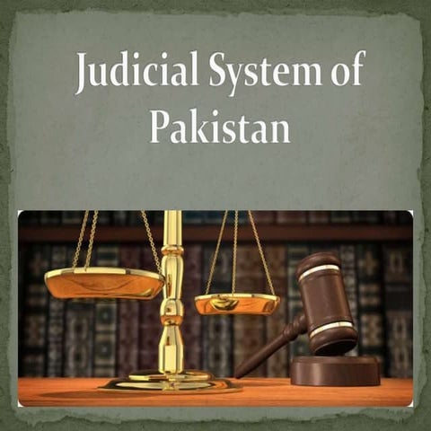Judicial system of pakistan | PPTX