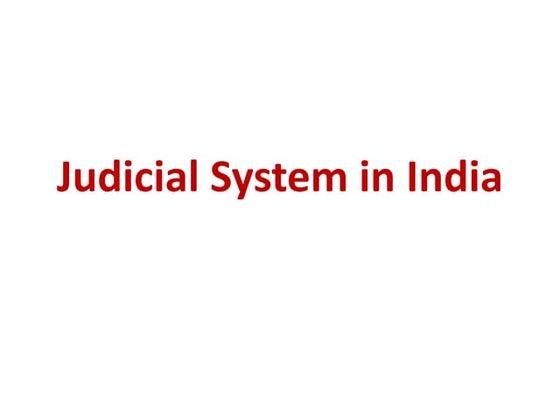 Ppt ch 5 the judiciary class 8 | PDF | Law