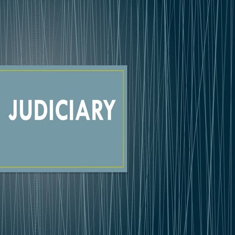 Lesson 8- JUDICIAL DEPARTMENT | PPTX