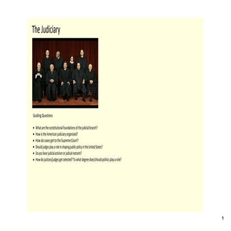 Judiciarynotes | PDF | Political Issues & policy | Politics