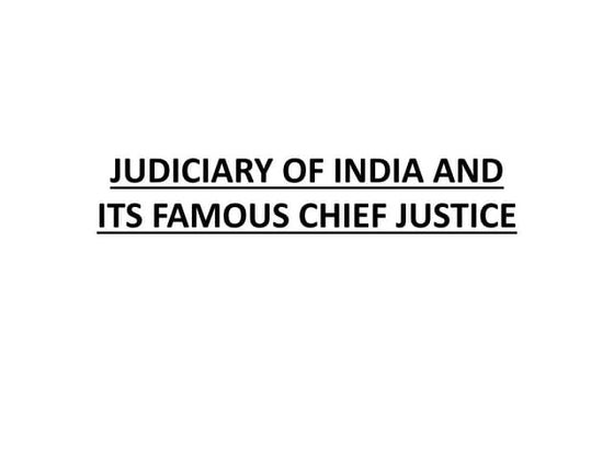 Indian Judicial System | PPTX | Law