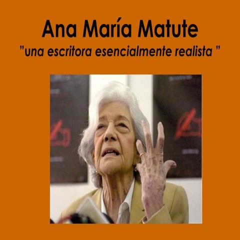 Ana María Matute, por Judit Rozsnyai | PPT