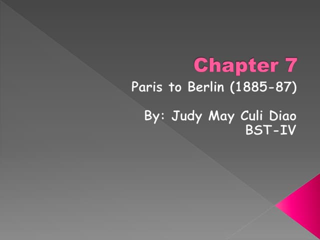 Rizal Chapter 7: Paris to Berlin | PPTX