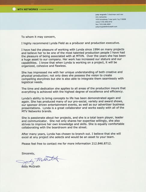 CMT Letter of recommendation | PDF