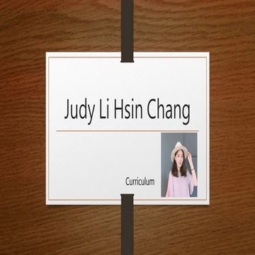 About JUDY | PPTX
