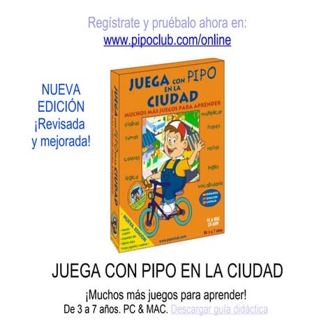 JUEGA CON PIPO EN LA CIUDAD | PPT