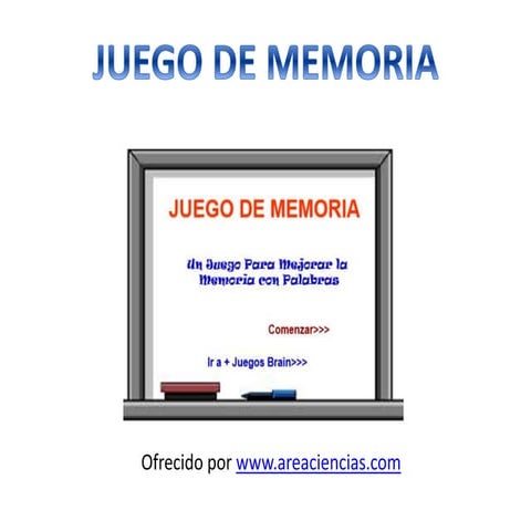 Juego de Memoria | PPTX