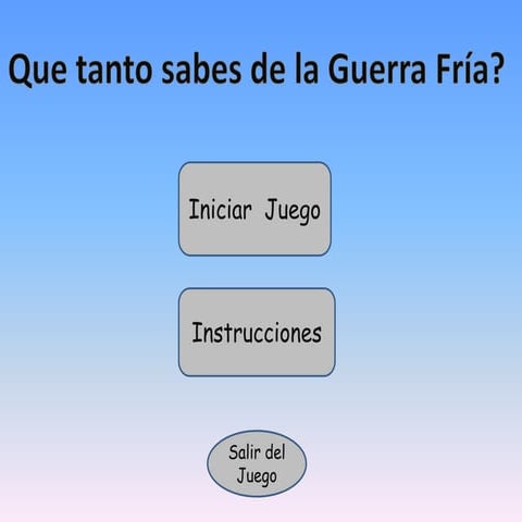 Juego de la guerra fria | PPSX
