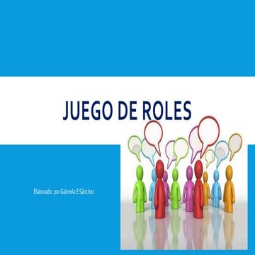 Juego de roles | PPTX
