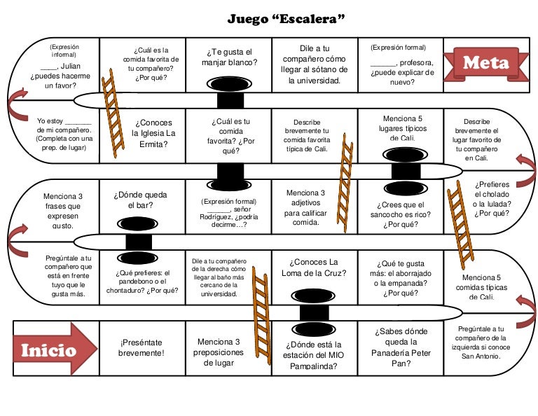Juego Escalera - DELE - Unidad 6