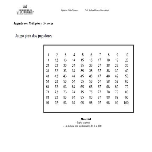 Juego factores y_multiplos | DOC