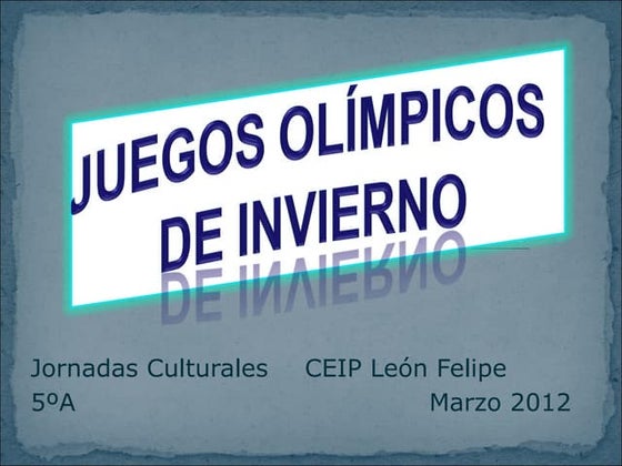 Presentación juegos olimpicos | PPT
