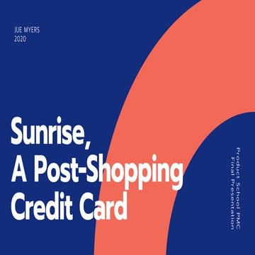 Capital One New Credit Card Product Presentation - Product School ...