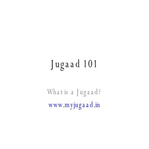 Jugad | PDF
